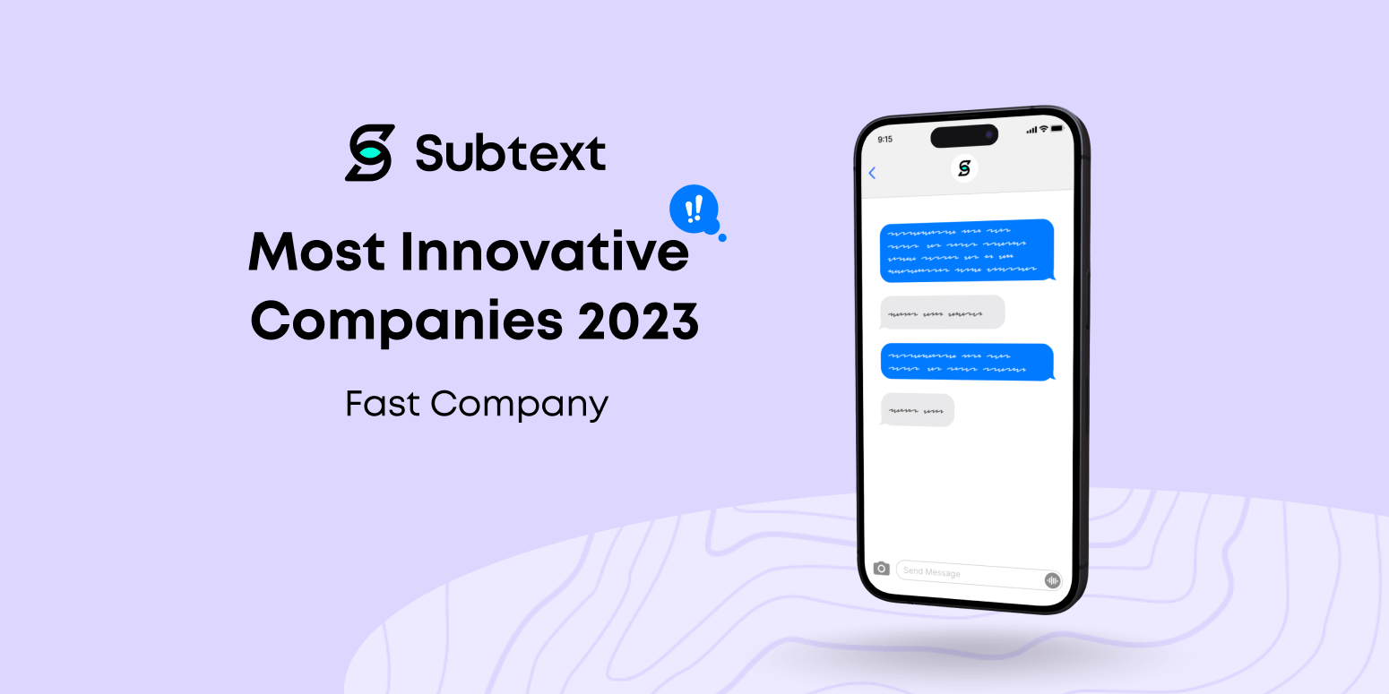 Subtext Named on List of World’s Most Innovative Companies